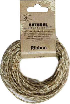 LITTLE BIRDIE JUTE BRAIDED FLAT TWINE 7 PLY NATURAL 10MTR - JUTE ...