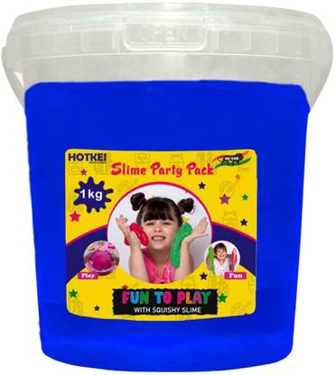 Hotkei 1 Kg Blue Slime DIY Slimy Clay Gel Jelly Putty Toy Slime for ...