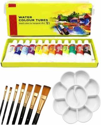 Flipkart.com | YAKONDA Student Water Color Tube - 5ml Each, 12 Shades ...