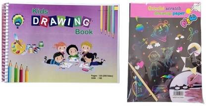 Flipkart.com | MOREL A4 DRAWING BOOK 125 SHEET & DRAWING PAPERS A5 10 ...