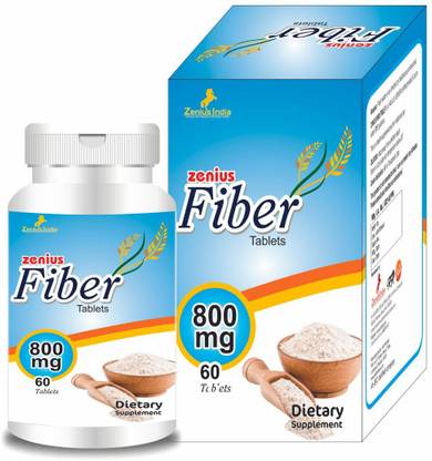 Zenius Fiber Tablets for Fiber for Heart, Cholesterol, and Digestive ...