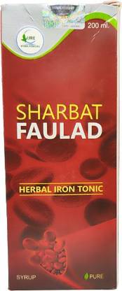 Cure Herbal Sharbat Faulad Herbal Iron Tonic (500ml) Price in India ...