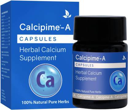 Calcipime-A A Capsules 10 Caps | Herbal Calcium Supplement | For Bones ...