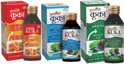 Multani Kuka Cough Syrup With Kuka Honey & Kuka Cough Liquid (Sugar ...