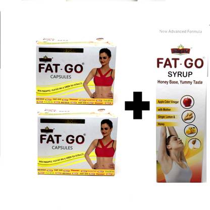 JOLLY FAT GO Capsule (2x60Cap) and FAT GO SYRUP (250ml)) Price in India ...