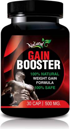 NATURAL Gain Booster Capsules Weight Gain Product, Mass Gainer Protein ...