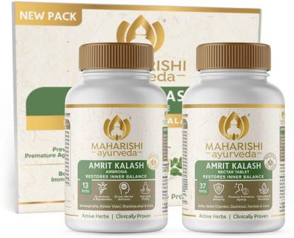 MAHARISHI ayurveda Amrit Kalash Ambrosia & Nectar Tablet Sugar Free ...