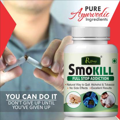 Riffway Smokill Organic Tablets Smoke Capsule For Quit Smoking Price in ...