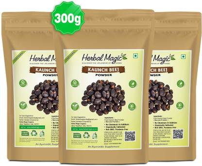 Herbal Magic 100% Pure & Organic Black Kaunch seed / Beej Powder Price ...