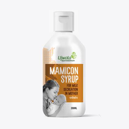 UJWALA AYURVEDASHRAM Mamicon Syrup,For Milk Secretion In Mother, Reduce ...