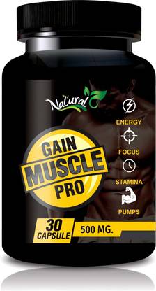 NATURAL Gain Muscle Capsule Weight Gain Product, Weight Gainers Protein ...
