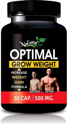NATURAL Optimal Grow Pill Weight Gain Product, Muscles Gainer Protein ...