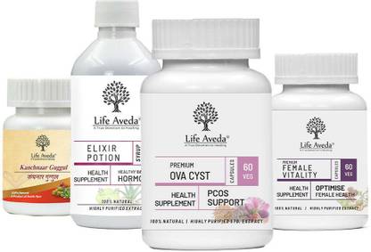 Life Aveda Ovarian Cysts Care Pack Price in India - Buy Life Aveda ...