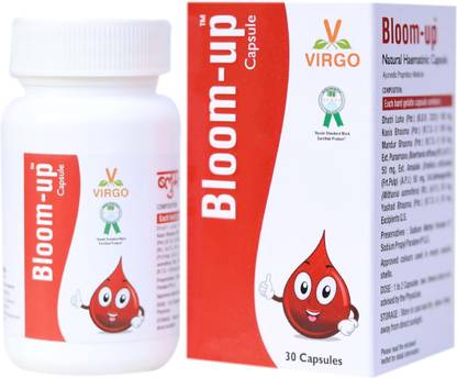 Virgo Bloom Up Capsules :Iron Supplement, Improve Hemoglobin Level (60 ...