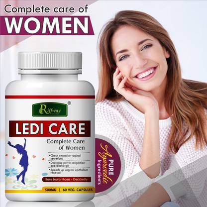 Riffway Ledi Care Ayurvedic Tablet | Vaginal Capsule For White ...
