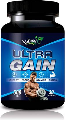 NATURAL Ultra Gain Capsule Weight Gain Product, Muscle Gainer Protein ...