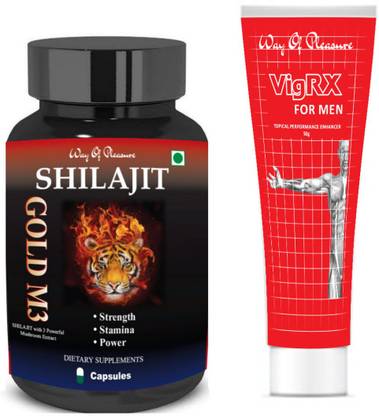 Way Of Pleasure Shilajit 30 capsule Gold M3 With Vigrx Red Cream 50g ...