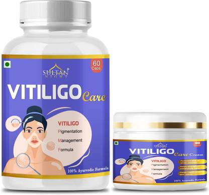 sultan night Vitiligo Care (Leucoderma) Package (Capsule & Cream) Price ...
