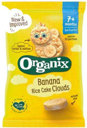 ORGANIX Organix Finger Foods - Banana Rice Cakes Clouds Baby Snacks 50 ...