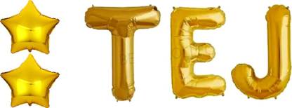 Flipkart.com | Shilpveda Solid TEJ Name Letters foil Balloon names ...