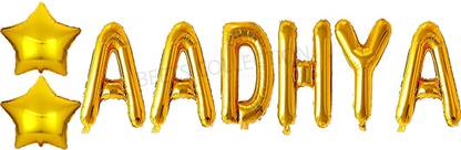Flipkart.com | Shilpveda Solid AADHYA Name Letters foil Balloon Foil ...