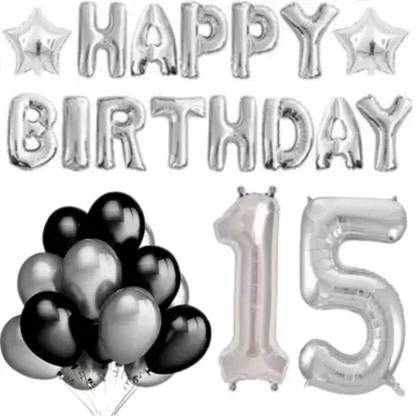 Flipkart.com | Acril Solid Happy Birthday Party Balloons, Supplies ...