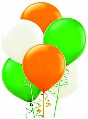 Flipkart.com | gorgeous moment Solid Metallic Tricolor Balloon India ...