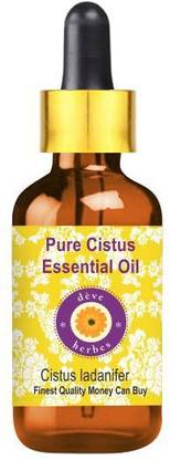 deve herbes Pure Cistus Essential Oil (Cistus ladanifer) with Glass ...