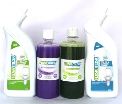 FLOSK mUSK Toilet and Bathroom Cleaner Lime fresh Price in India - Buy ...