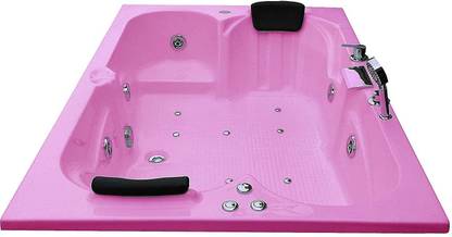 MADONNA 6 Feet Jacuzzi Bathtub with Bubble Bath and Filler Set - Pink ...