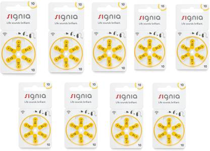 Signia Hearing Aid Size 10- Pack of 54 Batteries Battery - Signia ...