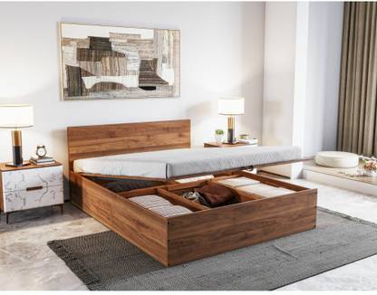 Wakefit Taurus Engineered Wood Queen Hydraulic Bed Price in India - Buy Wakefit Taurus ...