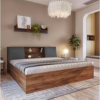 Wakefit Orion Upholstered Engineered Wood King Box Bed Price in India ...