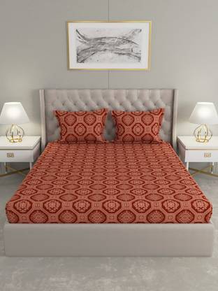 Raymond Home 104 TC Cotton Double Motifs Flat Bedsheet - Buy Raymond ...