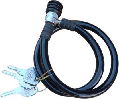 NEEMO Anti-Theft Multipurpose Steel Cable Safety Lock with 2 Keys for ...