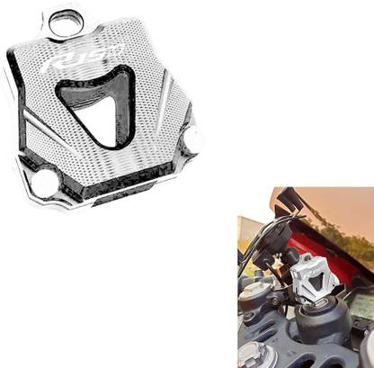 Vagary Aluminum Key Shell Decoration Silver Key Cover for Yamaha R15 V4 ...