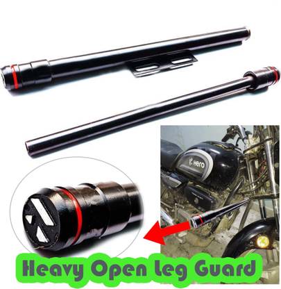 Znee Smart HEAVY SINGLE ROD OPEN LEG GUARD FOR SPLENDOR Bike Crash ...