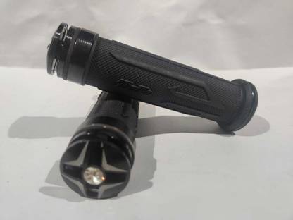 GRIP LIGHT HANDLE GRIP STAR DIAMOND BLACK COLOUR 1 SET FOR ALL BIKE AND ...