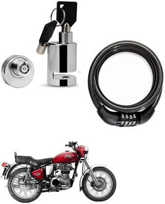AS TRADERS Heavy Duty Disc Brake Lock with Number Lock for Royal ...