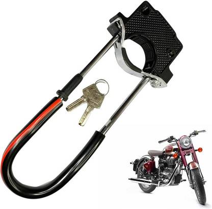 Dhe Best Bike Front Shocker Lock Wheel Lock For Royal Enfield Classic ...