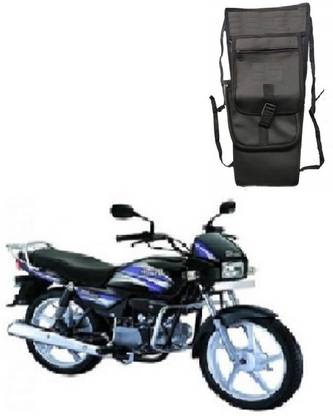 PAL CREATION TCP Plain Black Tank Cover Plain-31 Strap Hero Splendor ...