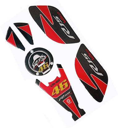 GraphixDesign R15 V3 TANKPAD STICKER Bike Tank Pad Price in India - Buy ...