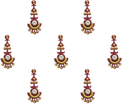 Comet Busters Long Red Traditional Bindi with Silver Stone (BV1550 ...