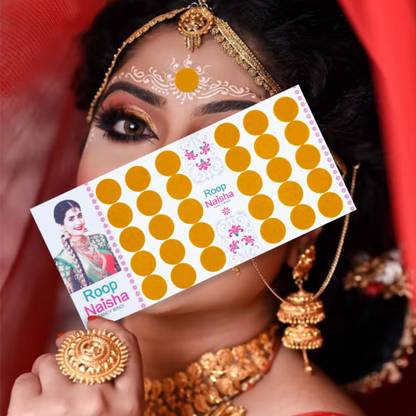 RoopNaisha Pack of 3 Cards, Size 18mm , Largest Size comes in Bindis ...