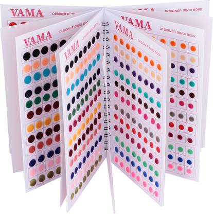 VAMA Simple Plain Round Multicolor Maroon Red Tilak Forehead Sticker ...