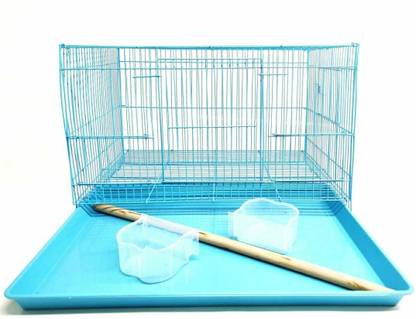 Azmari 1.5FT(45Cm)Blue Bird Cage Best for Lovebird,Budgie, Cockatiel(2 ...