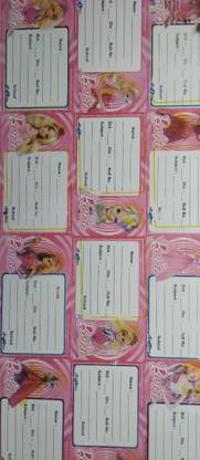 Super Easy Barbie Girls Design Name Slip Note Books Cartoon Stickers ...