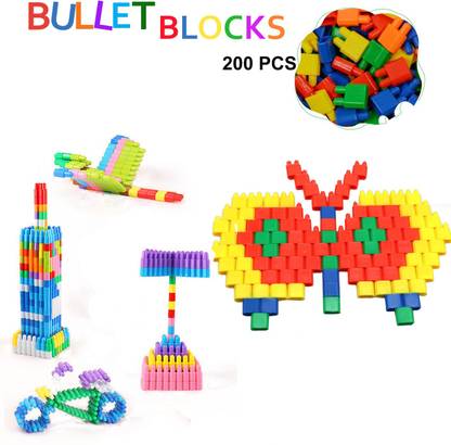 Poktum High-quality material Interlocking Bullet Block for Indoor ...