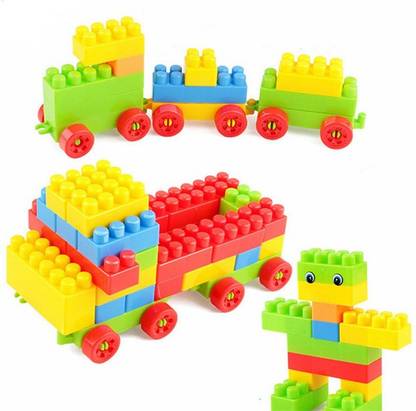 SATSUN ENTERPRISE Building blocks 60 PC for kids playing and leaning ...