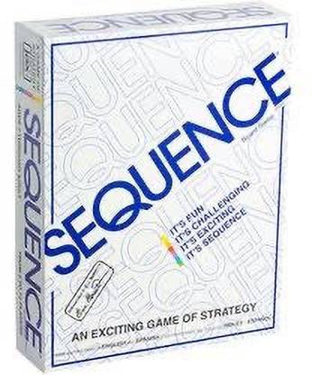 Uttam Toys Sequence Card Game with Plastic Coins and Laminated Card deck Strategy & War Games ...